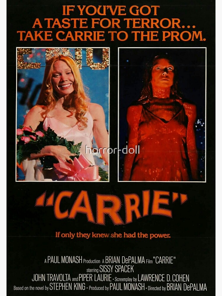 "Carrie 1976" Sticker for Sale by horror-doll | Redbubble