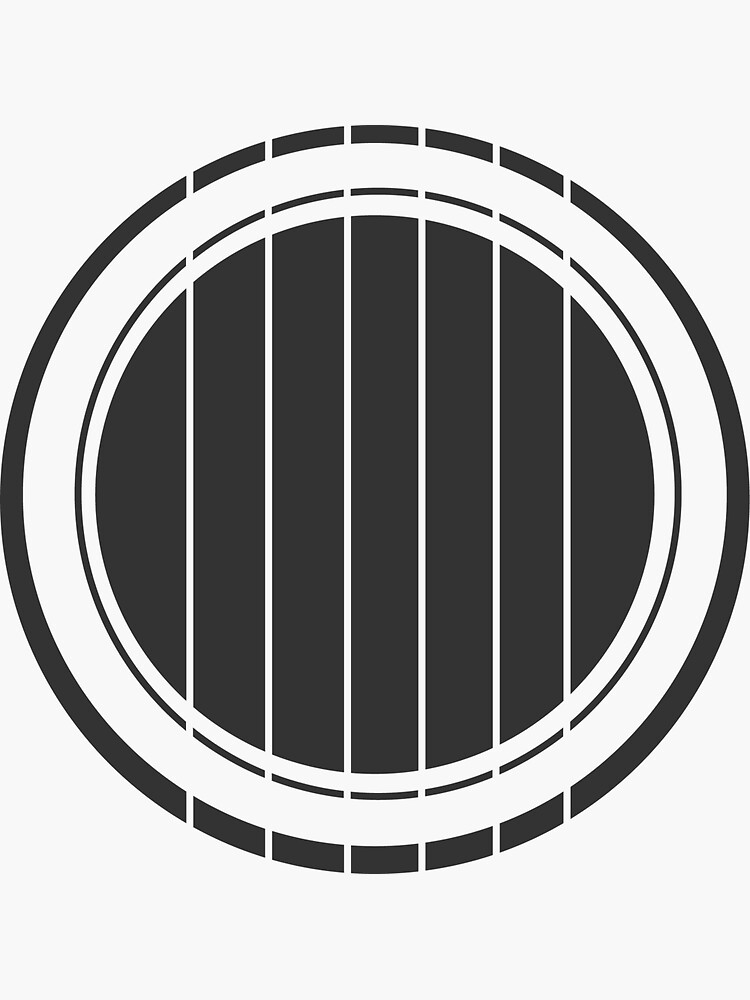 "Guitar Sound Hole" Sticker for Sale by Almorranero | Redbubble