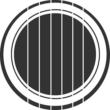 "Guitar Sound Hole" Sticker for Sale by Almorranero | Redbubble