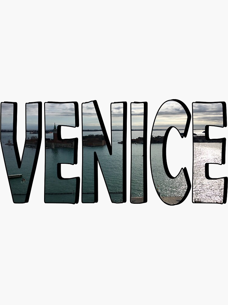 "Venice, Italy Word Art" Sticker by kiraaz | Redbubble