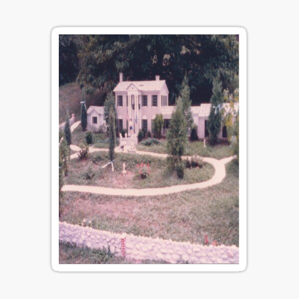 "A Scale Model of Graceland" Sticker by mathgodswoman | Redbubble
