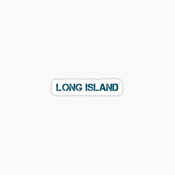 "LONG ISLAND" Sticker for Sale by allie1 | Redbubble