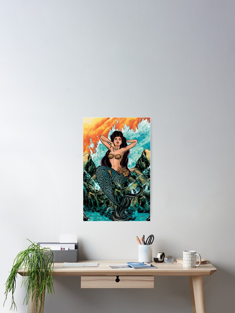 "Mermaid" Poster for Sale by drylworks | Redbubble