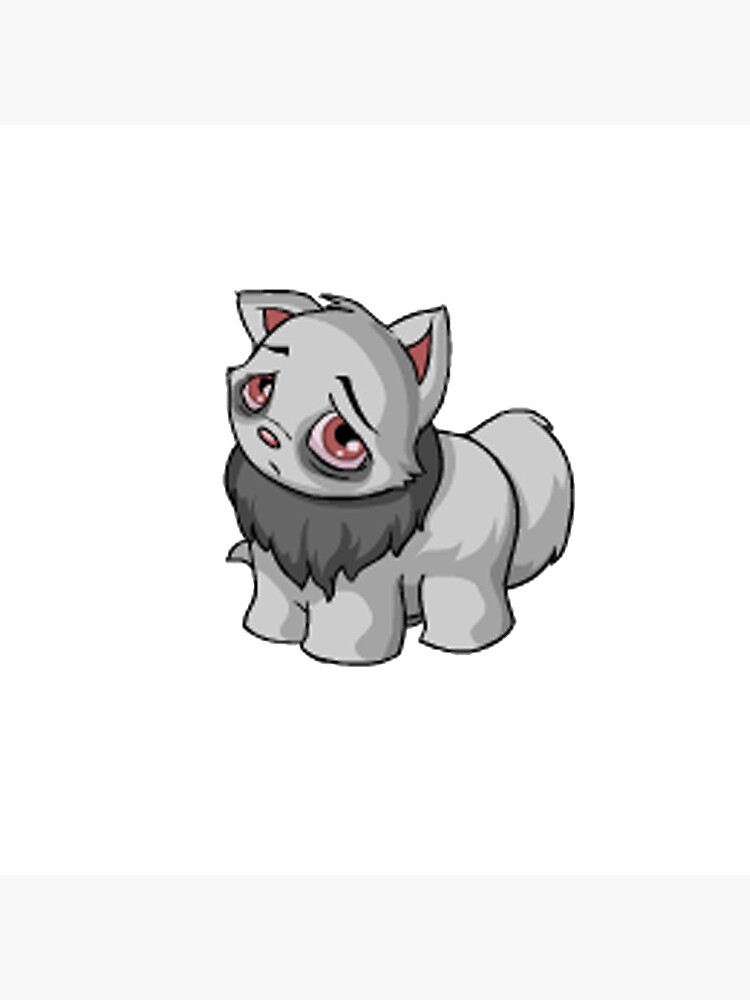 "Neopets- Gray Wocky" Poster for Sale by ienjoydogs | Redbubble