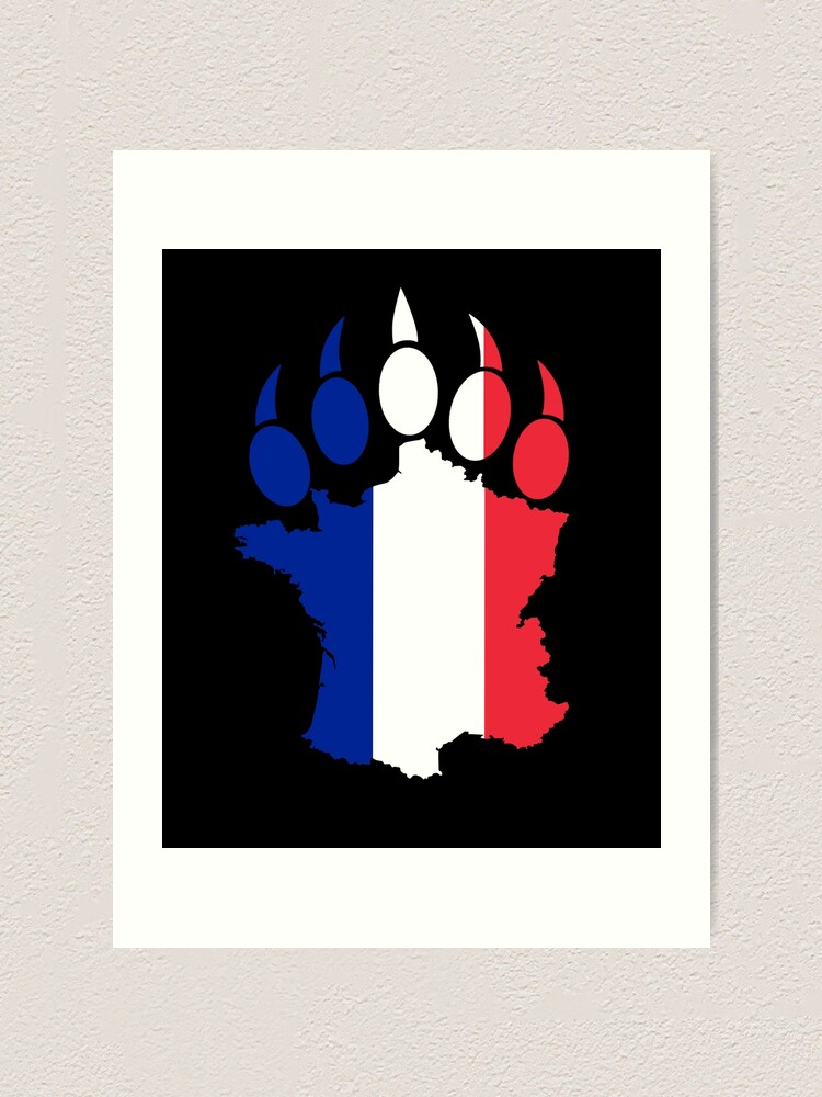 "Gay Bear - French Bear Paw France Flag" Art Print for Sale by Sleazoid ...
