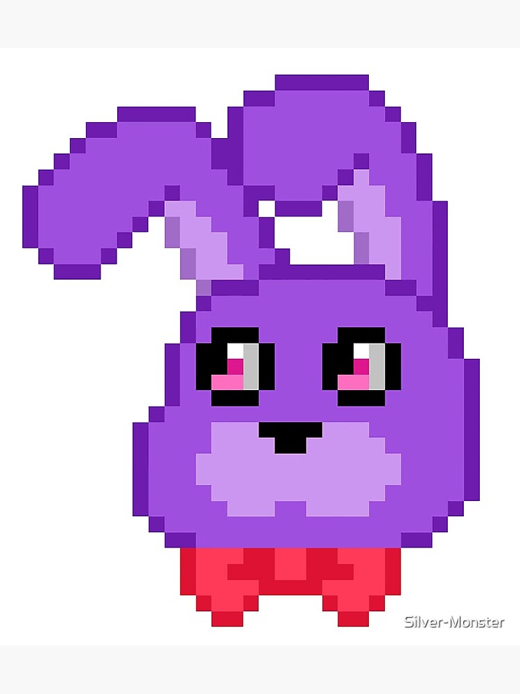 "Pixel Bonnie" Poster by Silver-Monster | Redbubble