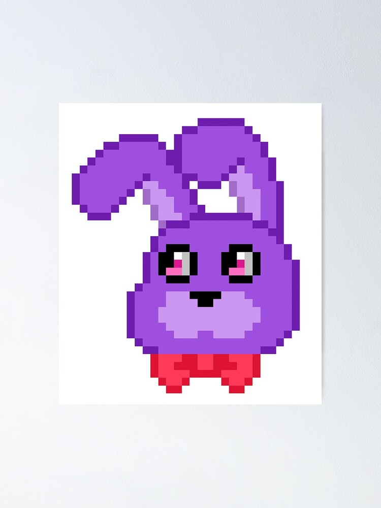 "Pixel Bonnie" Poster by Silver-Monster | Redbubble