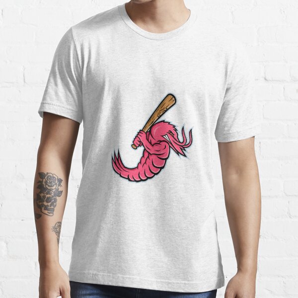 "Jumbo Shrimp Baseball Mascot" T-shirt by patrimonio | Redbubble ...