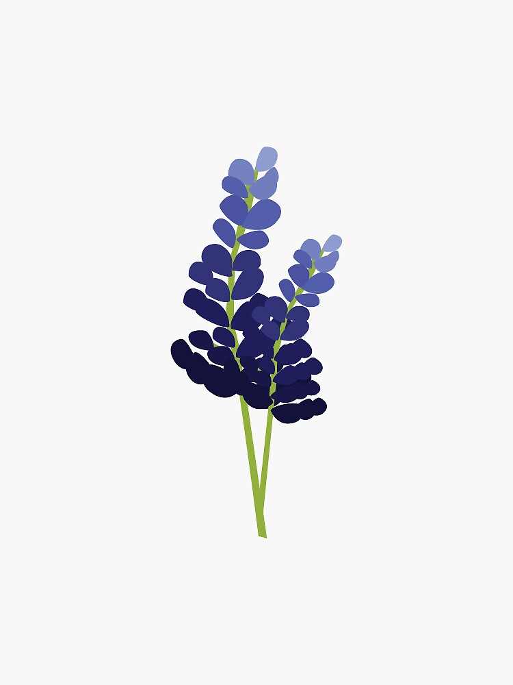 "Bluebonnets " Sticker for Sale by mariahlynncolon | Redbubble