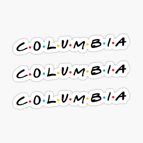 "Columbia" Sticker for Sale by haztx | Redbubble