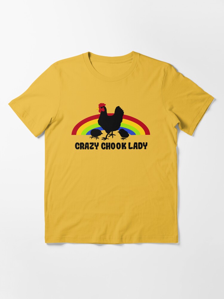 "Crazy chook lady" T-shirt for Sale by Byrnsey | Redbubble | crazy ...