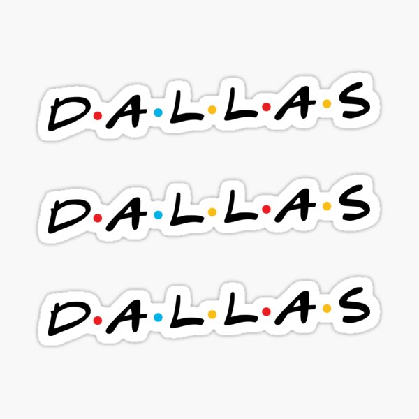 "Dallas" Sticker for Sale by haztx | Redbubble