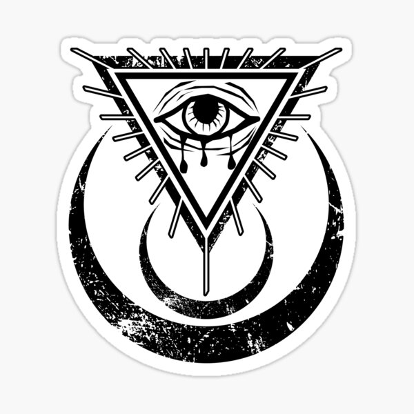 "All seeing eye crying" Sticker by VonKowen | Redbubble