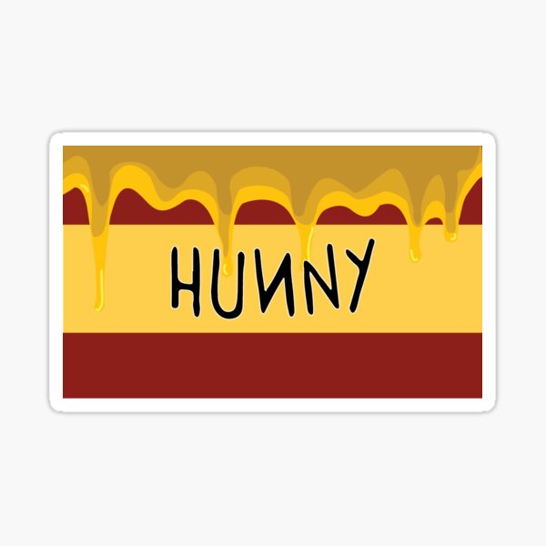 "Hunny" Sticker for Sale by dreaperet | Redbubble