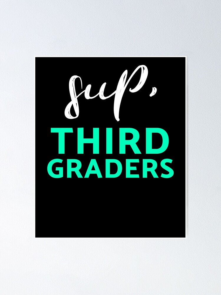 "Sup Third Graders Light Funny Third Grade 3rd Teacher Appreciation ...