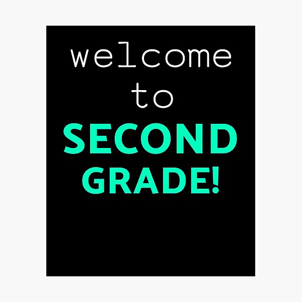 Lámina fotográfica «Diseño de segundo grado Bienvenido a segundo grado ...