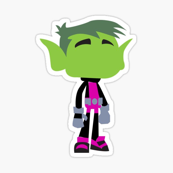 "Beast Boy | Teen Titans Go" Sticker for Sale by WilliamBourke | Redbubble