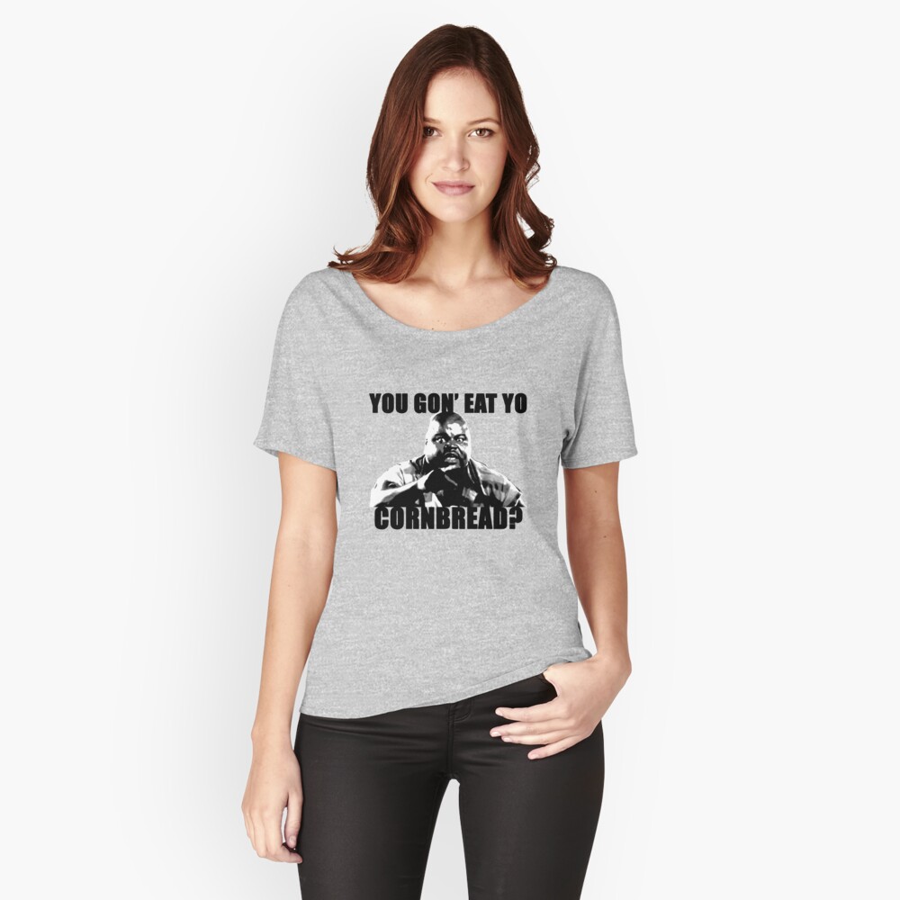 "You gon' eat yo cornbread?" Sticker for Sale by abstractcomkx | Redbubble