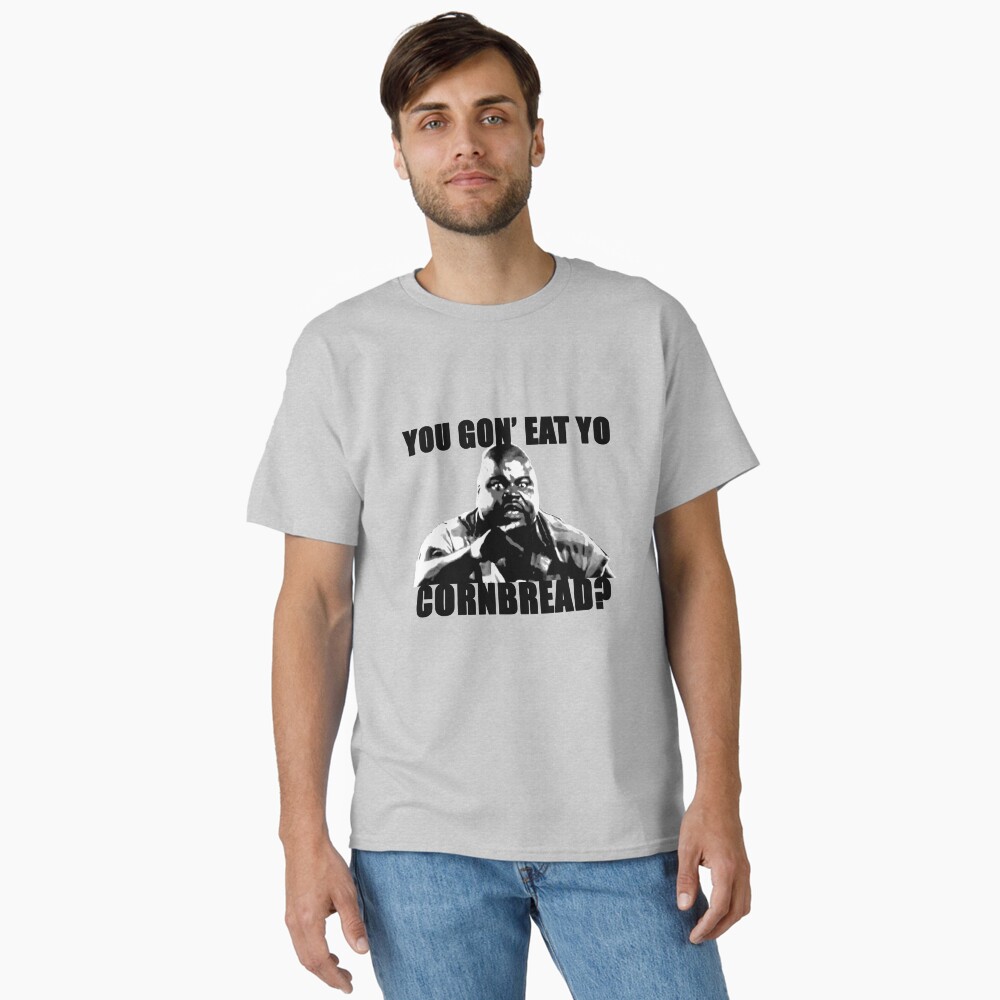 "You gon' eat yo cornbread?" Sticker for Sale by abstractcomkx | Redbubble