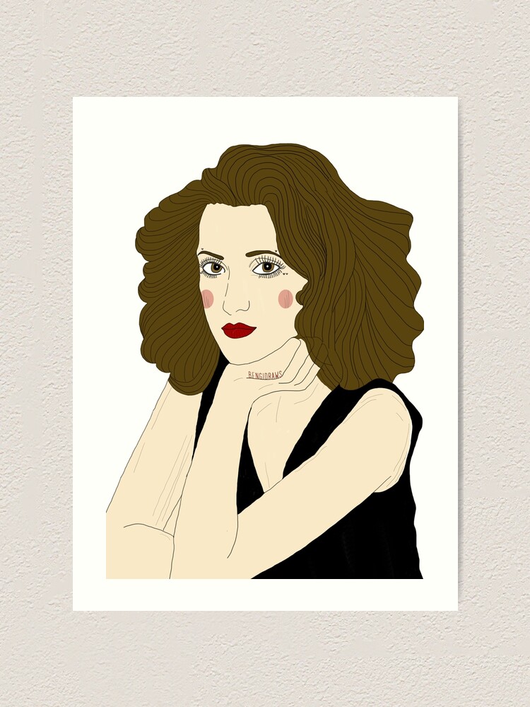 "Winona Ryder "Veronica Sawyer " Heathers Drawing" Art Print for Sale ...