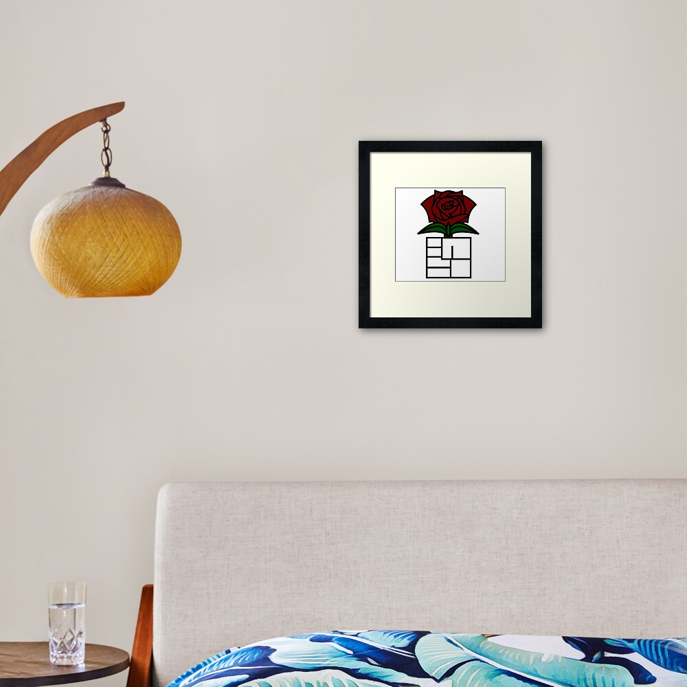 "DSA Rose" Framed Art Print by artmarxthespot | Redbubble