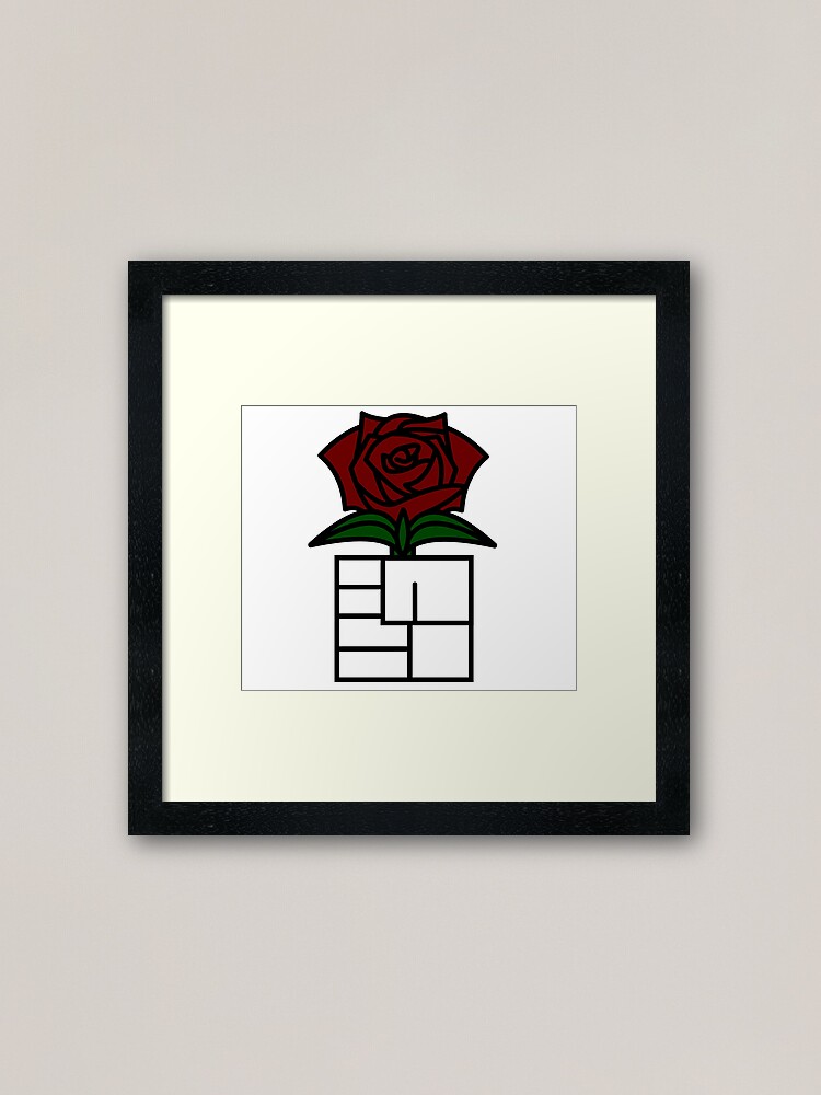 "DSA Rose" Framed Art Print by artmarxthespot | Redbubble