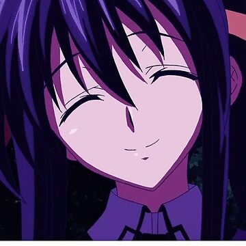 "Akeno Smiling" Sticker for Sale by zelelwhiteart | Redbubble