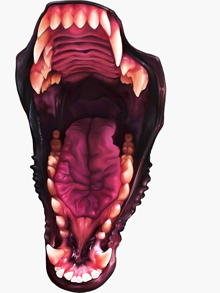 "Dog Maw" Sticker for Sale by reinstaag | Redbubble