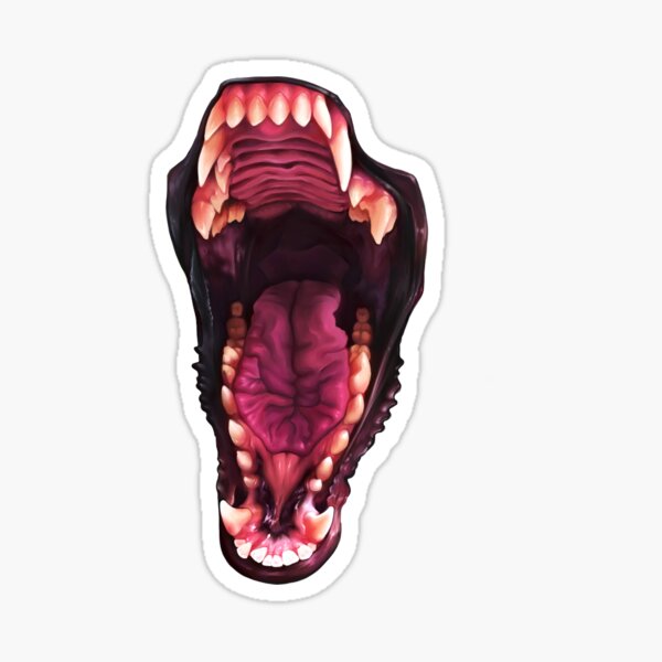 "Dog Maw" Sticker for Sale by reinstaag | Redbubble