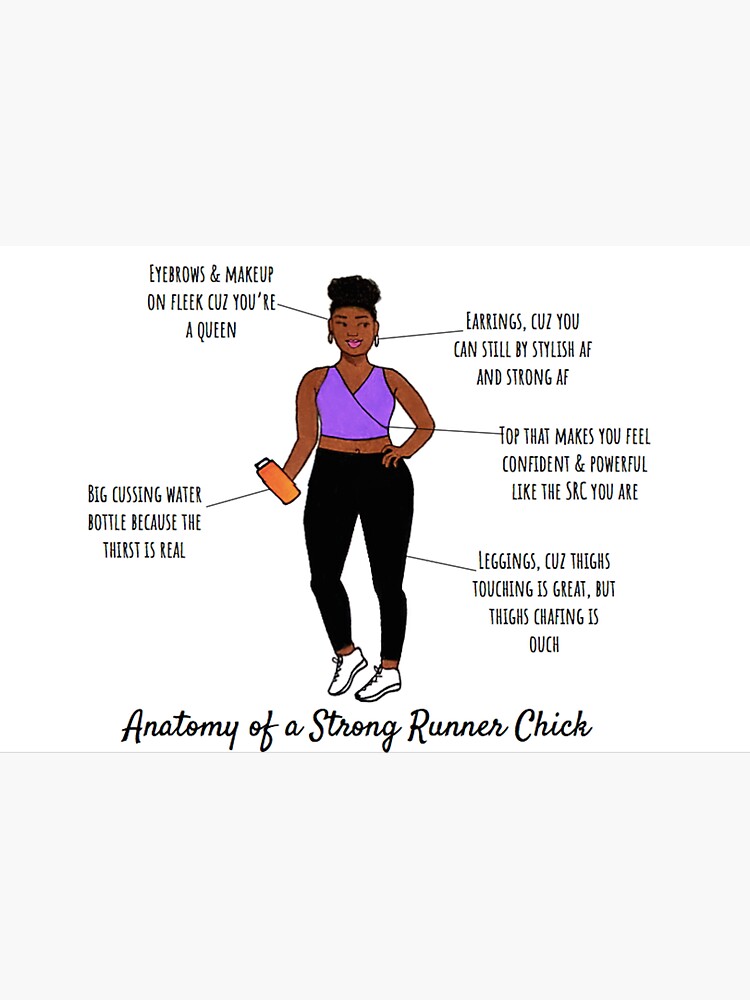 "Anatomy of a Strong Runner Chick II" Sticker for Sale by Sbrek647 ...