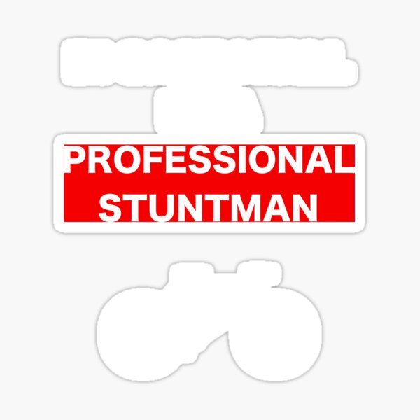 "BICYCLE ACCIDENT STUNTMAN" Sticker by Peaceobert | Redbubble