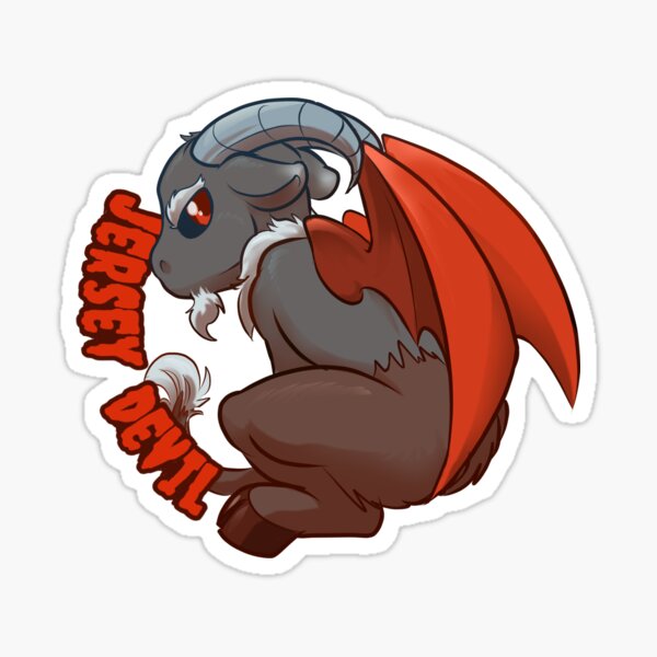 "Cryptid: Jersey Devil" Sticker for Sale by melodiesofart | Redbubble