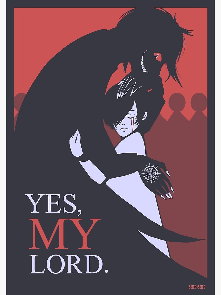 "Yes, my lord" Poster by SnipSnipArt | Redbubble
