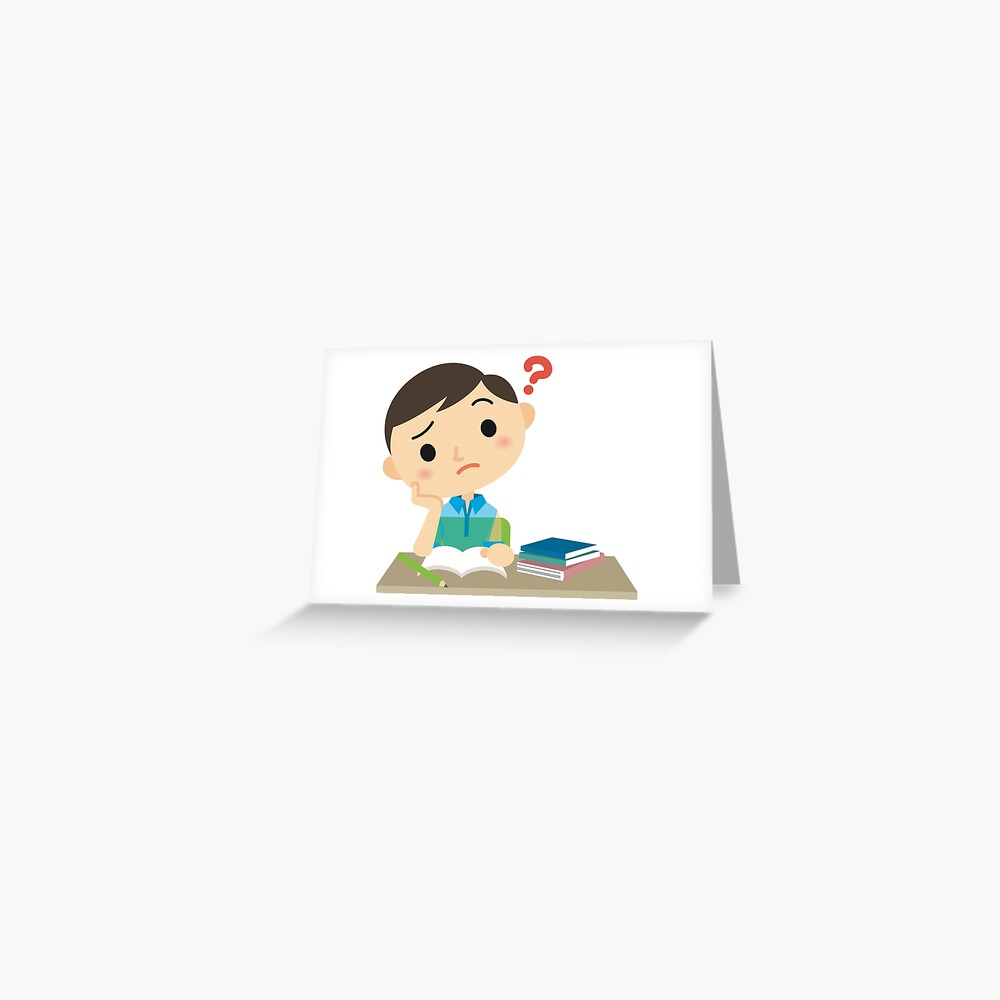 "Confused Student" Greeting Card by Reethes | Redbubble