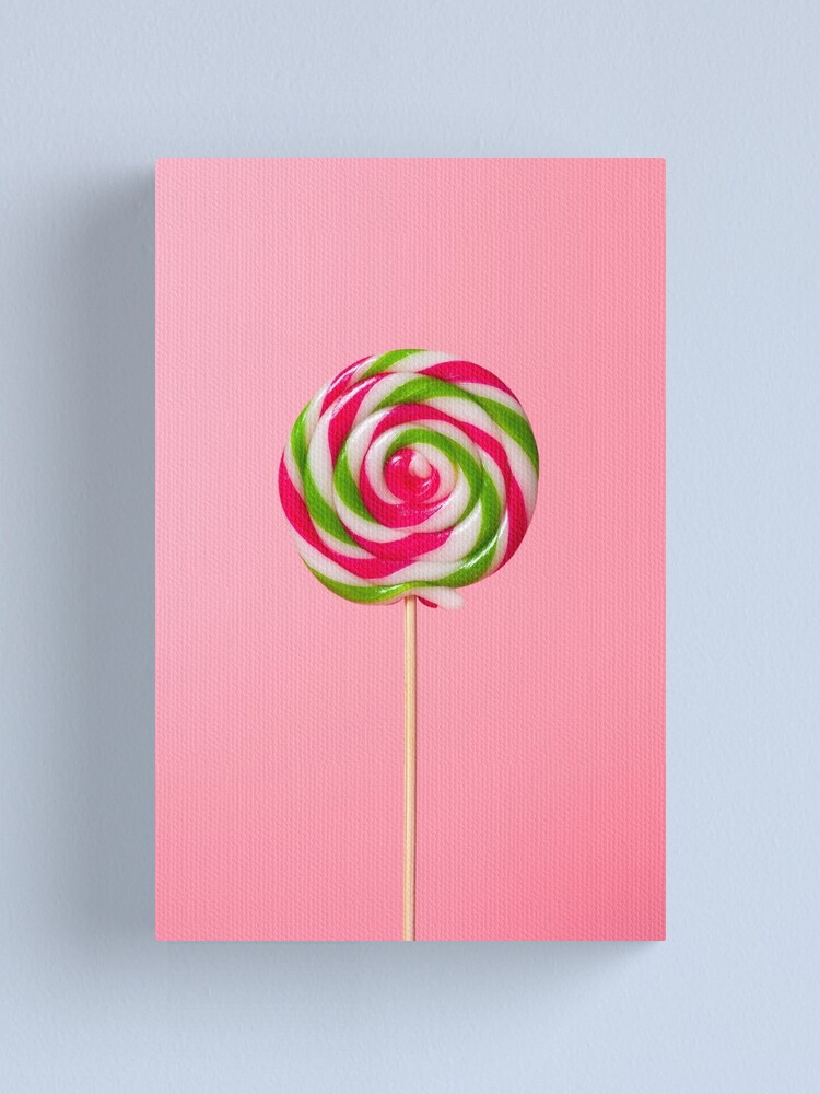 "Pink Lollipop " Canvas Print for Sale by newburyboutique | Redbubble