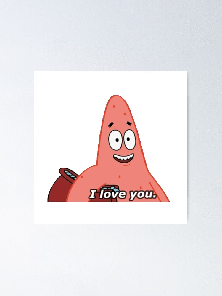 Póster «Patrick, te amo» de eventur5 | Redbubble