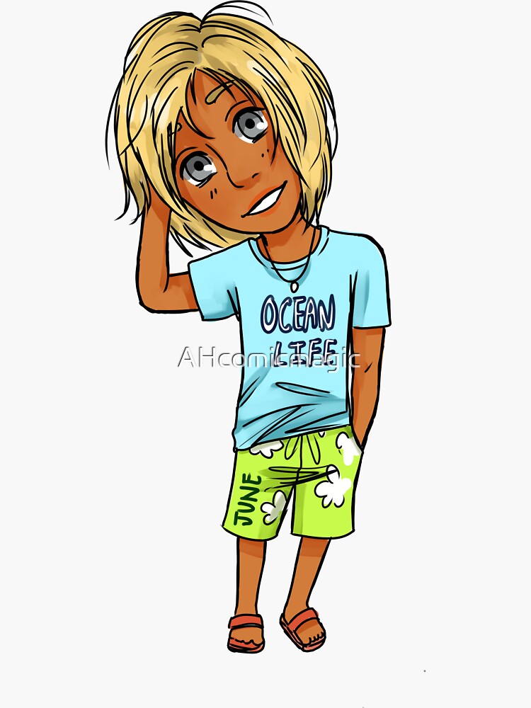 "Months Chibi Set: June" Sticker for Sale by AHcomicmagic | Redbubble