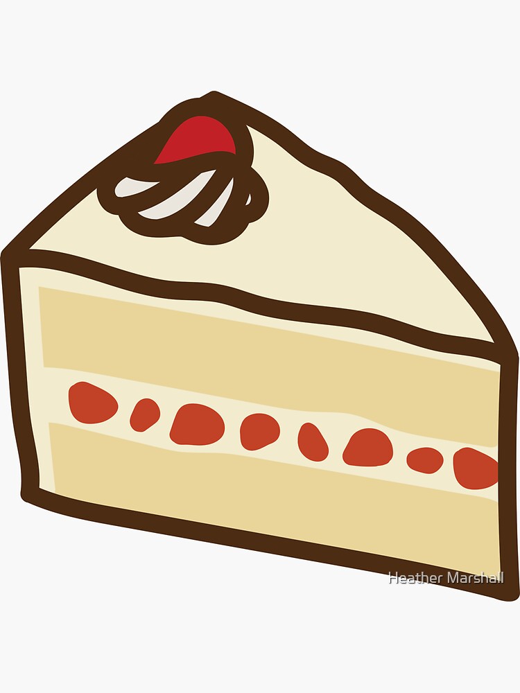 "Vanilla cake" Sticker by hmarshmello | Redbubble