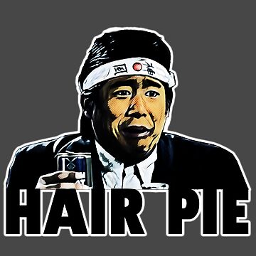 "Hair Pie" Sticker for Sale by American Artist | Redbubble