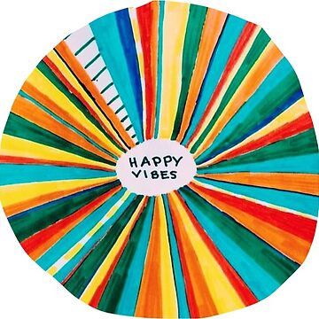 "happy vibes" Sticker for Sale by LindseyL | Redbubble