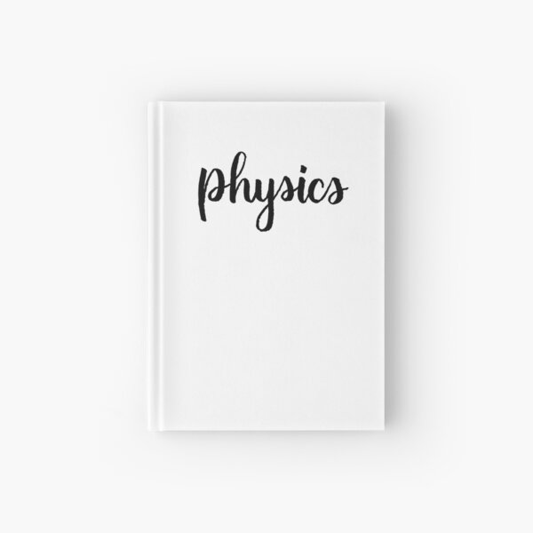 "Physics Calligraphy Label" Hardcover Journal for Sale by the-bangs ...