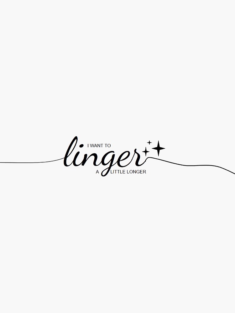 "linger + stars" Sticker by rmacyn | Redbubble