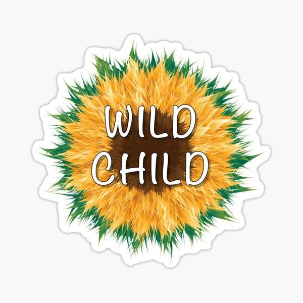 "Wild Child" Sticker for Sale by LovettLand | Redbubble