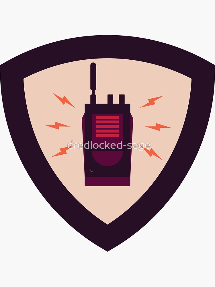 "Firewatch Radio Shield" Sticker for Sale by dredlocked-sage | Redbubble