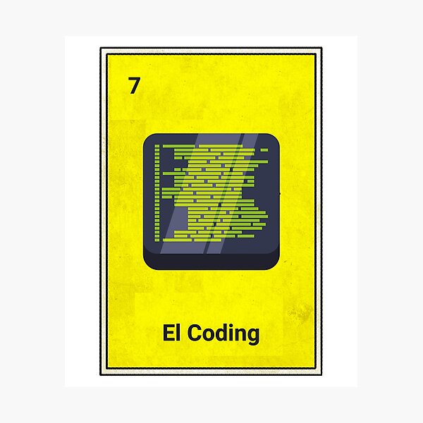 Lámina fotográfica «El Coding Mexican Loteria Card» de casadeloteria ...