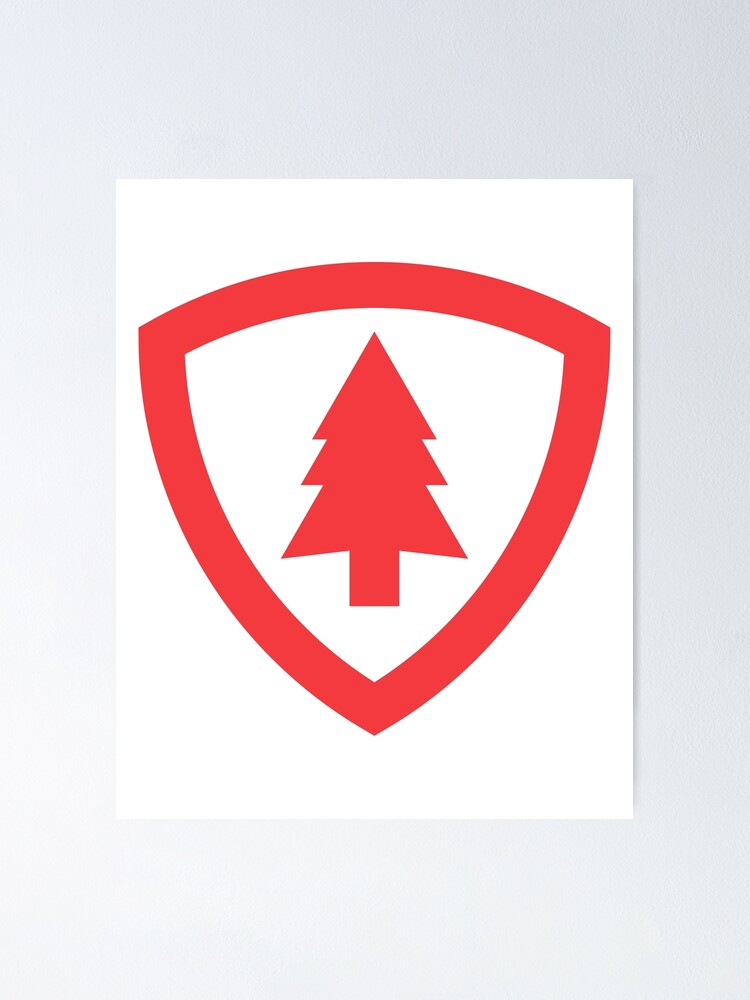 "Firewatch Tree Shield Orange" Poster for Sale by dredlocked-sage ...