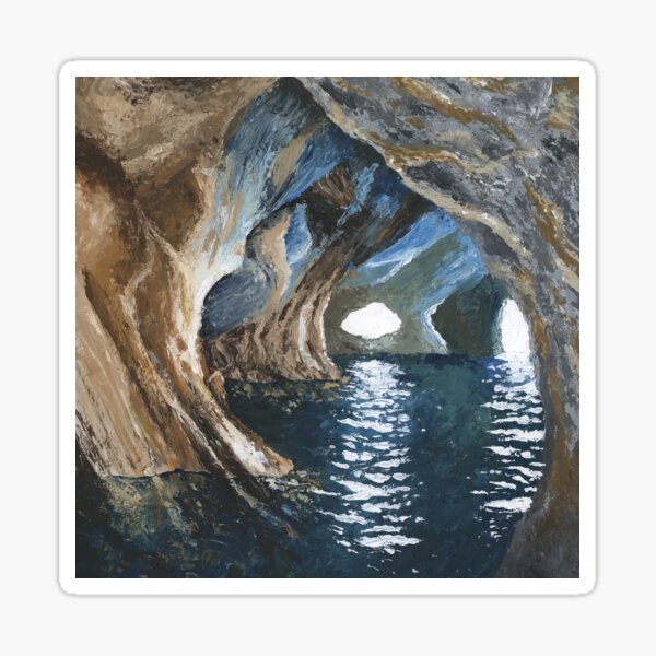"The Cave" Sticker by emmaemsocks | Redbubble