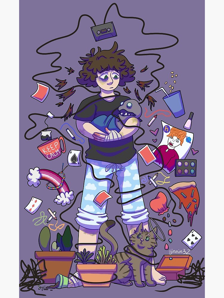 "Daisy Brown" Art Print by GinNin | Redbubble