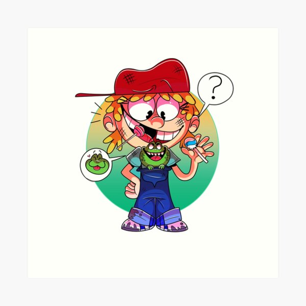 "The Loud House Lana Loud and Hopps Frog" Art Print for Sale by ...