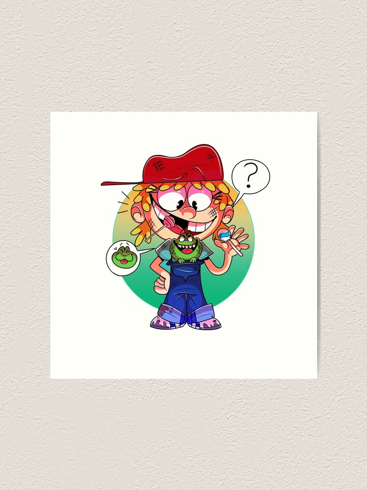 "The Loud House Lana Loud and Hopps Frog" Art Print for Sale by ...